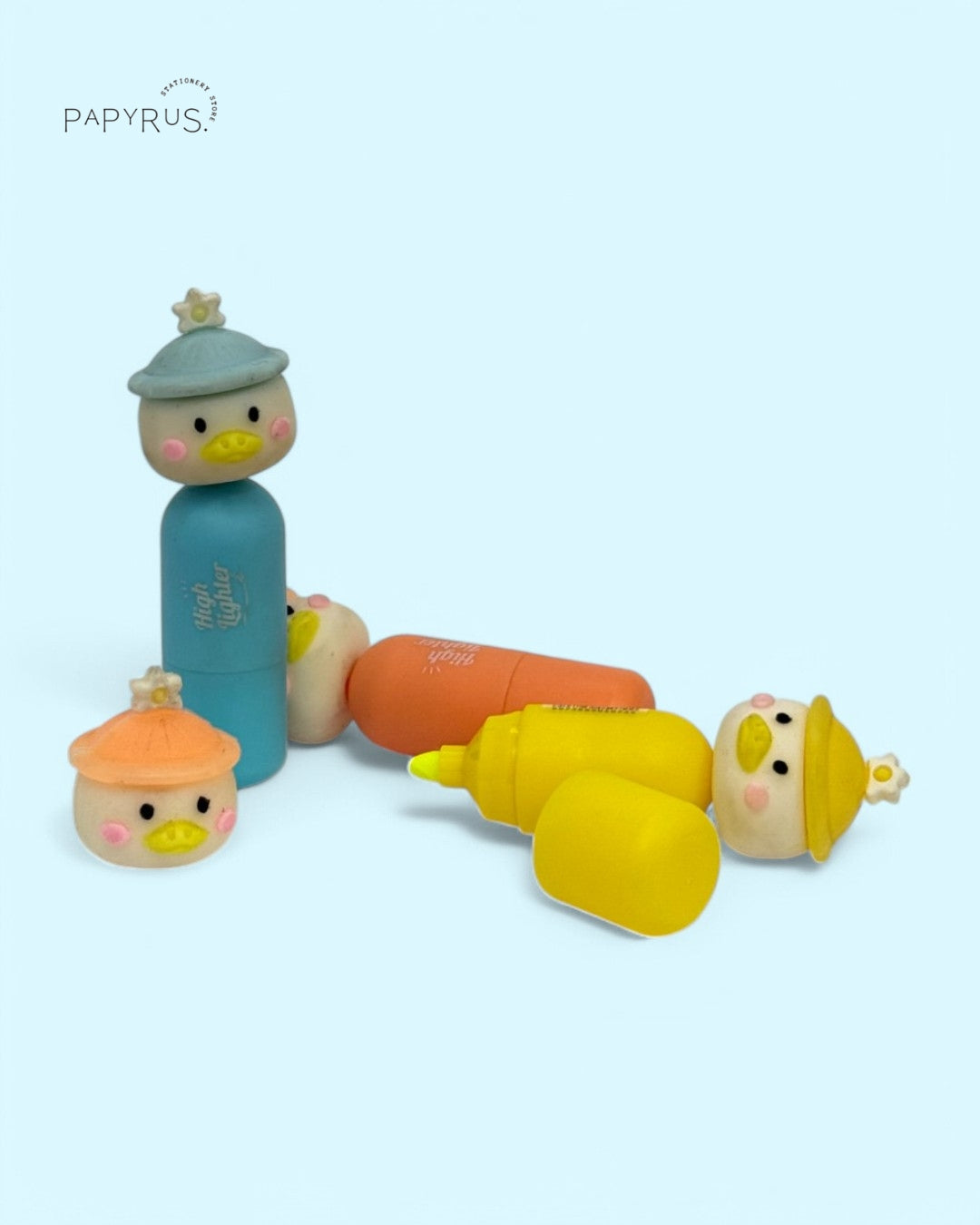 🦆 Duck-Themed Yellow Highlighter – Quack Up Your Notes! – papyrus