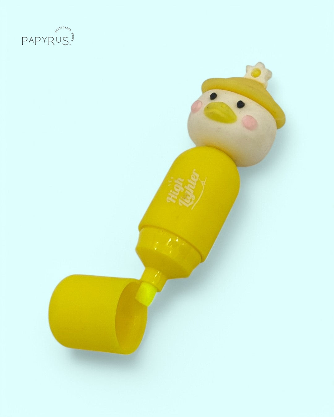 🦆 Duck-Themed Yellow Highlighter – Quack Up Your Notes! – papyrus